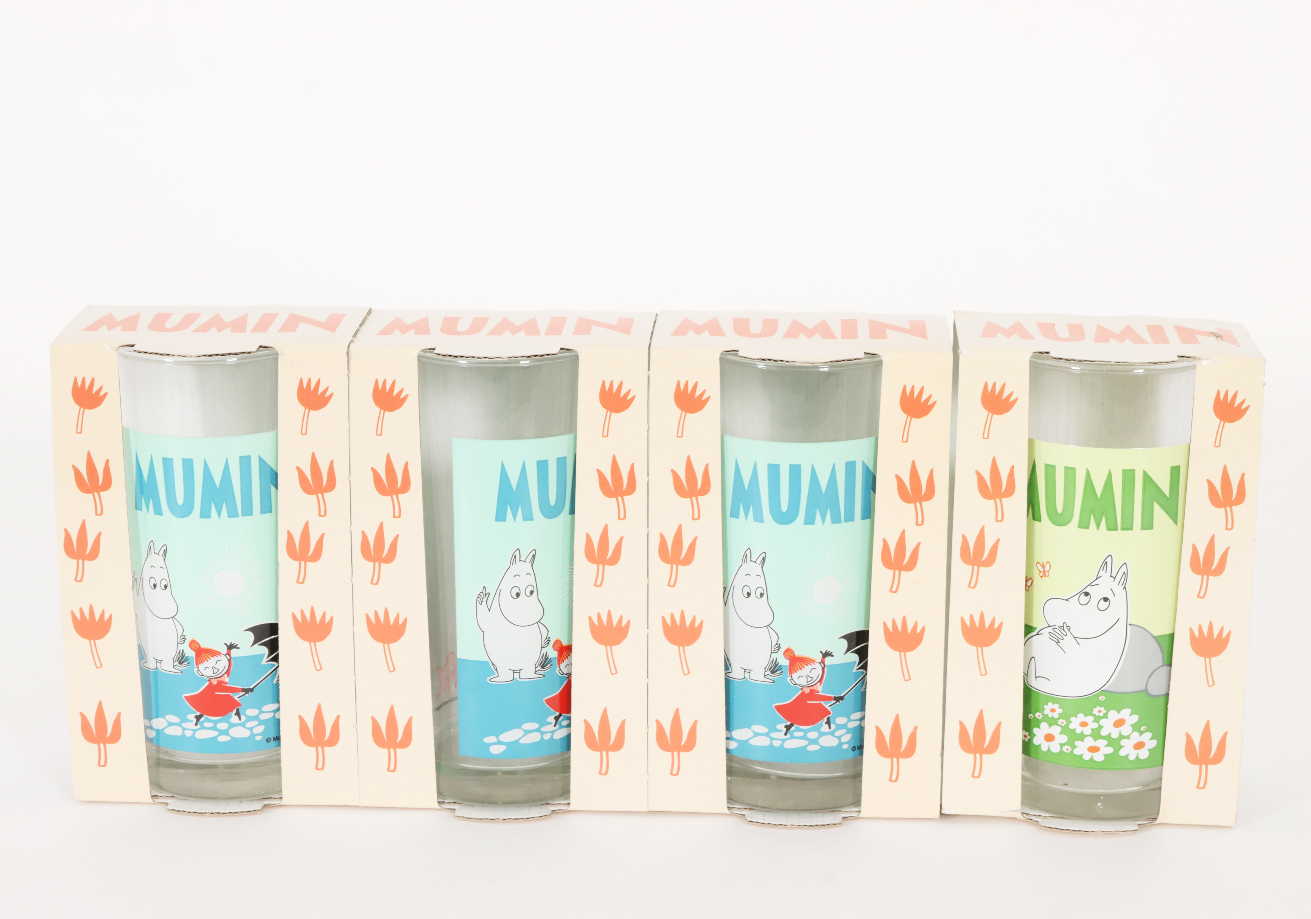 Glas 4st, "Mumin", MAX | Auktion