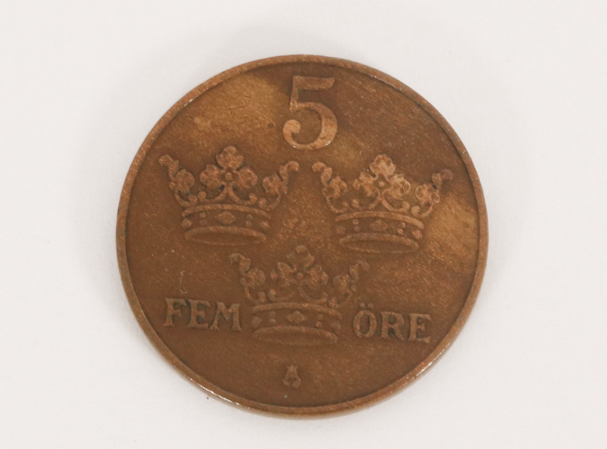 Mynt, 5 öre, Sverige, 1927 | Auktion